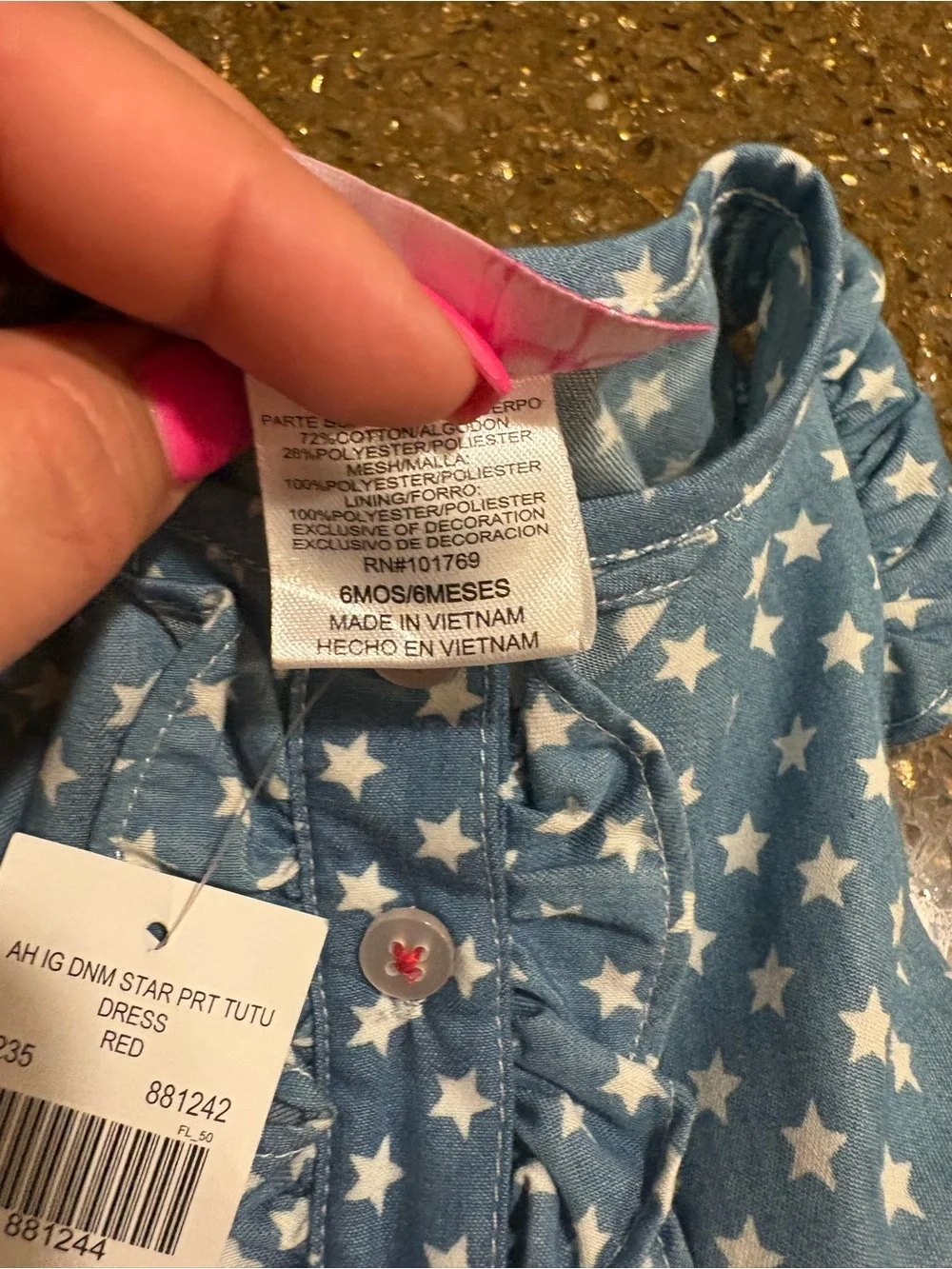 Crate&Barrel | Costumes | Cratebarrel Blue Star Bodice With Red Sparkle ...